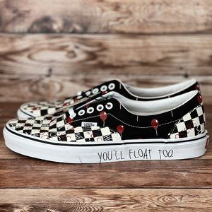 Vans | Shoes | Vans X It House Of Terror Pennywise Horror Movie Check ...